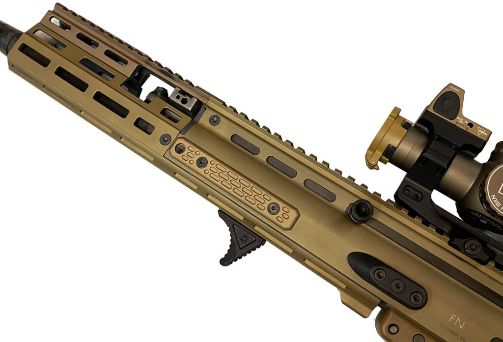 SCAR Receiver Side Grip Panel – Aluminum – FDE - Rego Systems