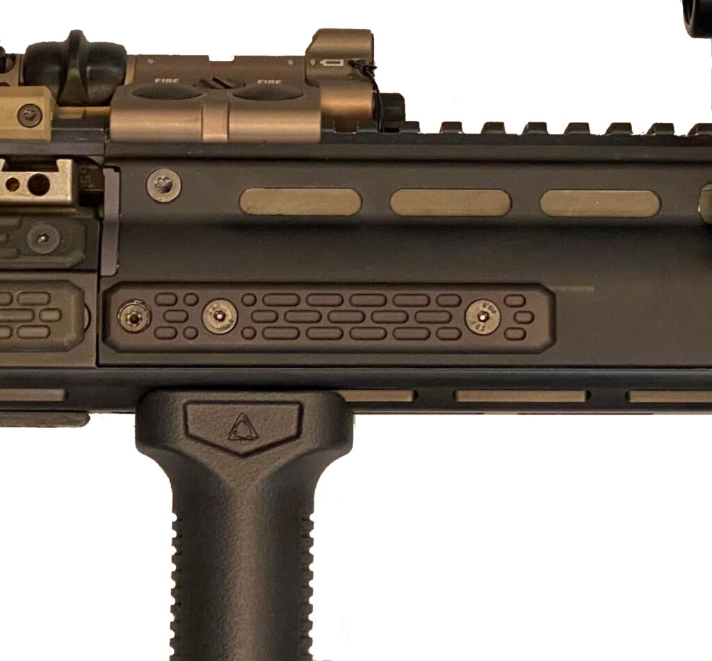 SCAR Receiver Side Grip Panel – Aluminum – BLK - Rego Systems